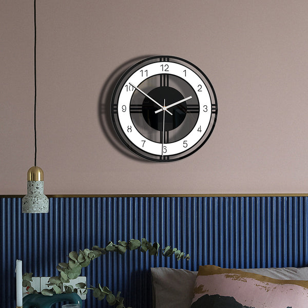 Loforay Analogue Wall Décor Clock for Living Room Noiseless