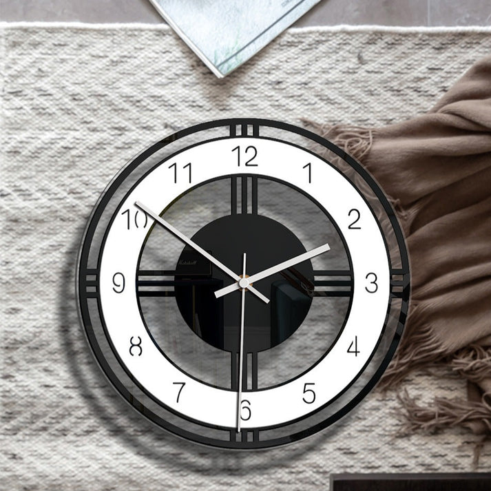 Loforay Analogue Wall Décor Clock for Living Room Noiseless