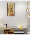 Wood Texture UV Print Silent Wall Clock – Loforay