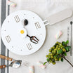 Modern Kitchen Wall Decoration Clock Silent Battery Operated – Loforay