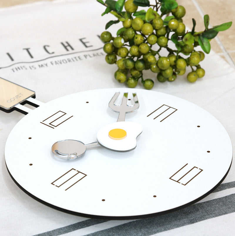Modern Kitchen Wall Decoration Clock Silent Battery Operated – Loforay