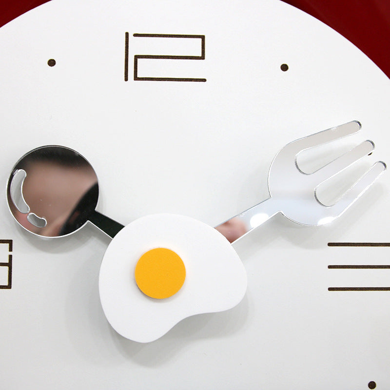 Modern Kitchen Wall Decoration Clock Silent Battery Operated – Loforay