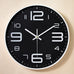 Simple Big Numbers 3D Silent Wall Clock 12 Inches – Loforay