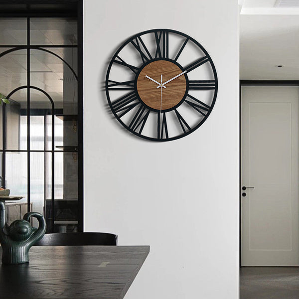 Roman Letters Big Wall Clock for Livingroom 16 Inches – Loforay