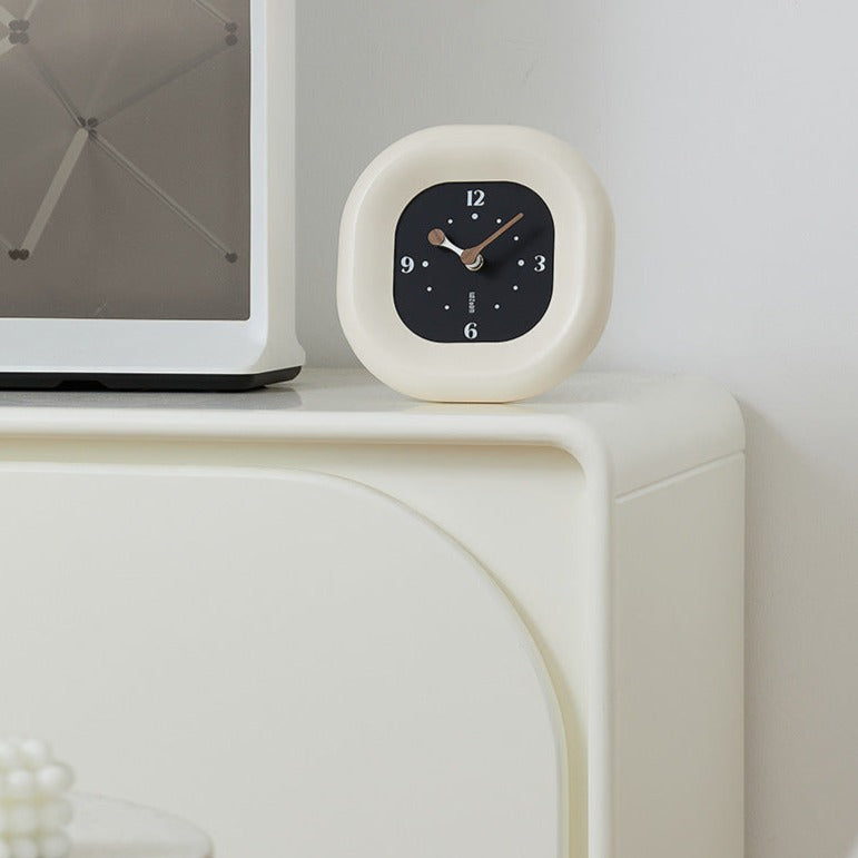 Unique Modern Table Clock for Living Room Analog Silent Clock - Loforay