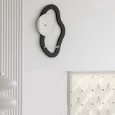 Modern Distorted Wall Clock for Livingroom Non-ticking – Loforay
