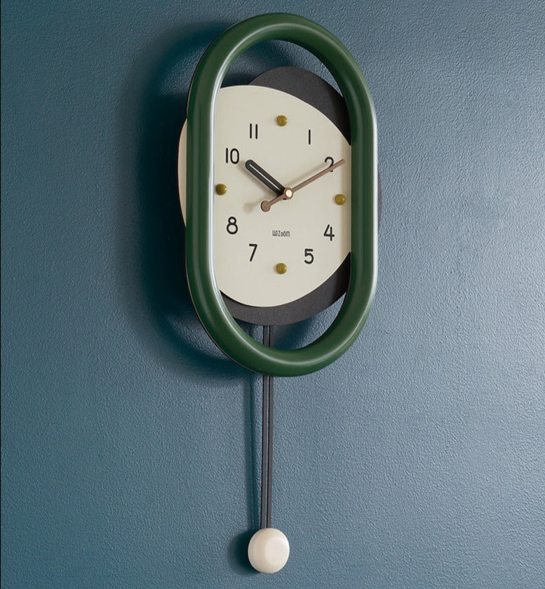3D Decorative Pendulum Clock for Living Room Non-ticking – Loforay