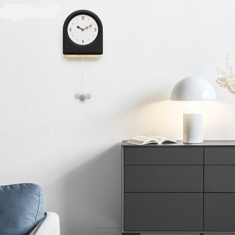 Cute Pendulum Wall Clock for Kids Bedroom Non-ticking – Loforay