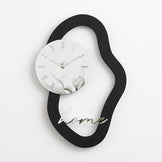 Modern Distorted Wall Clock for Livingroom Non-ticking – Loforay