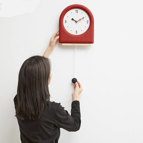 Cute Pendulum Wall Clock for Kids Bedroom Non-ticking – Loforay