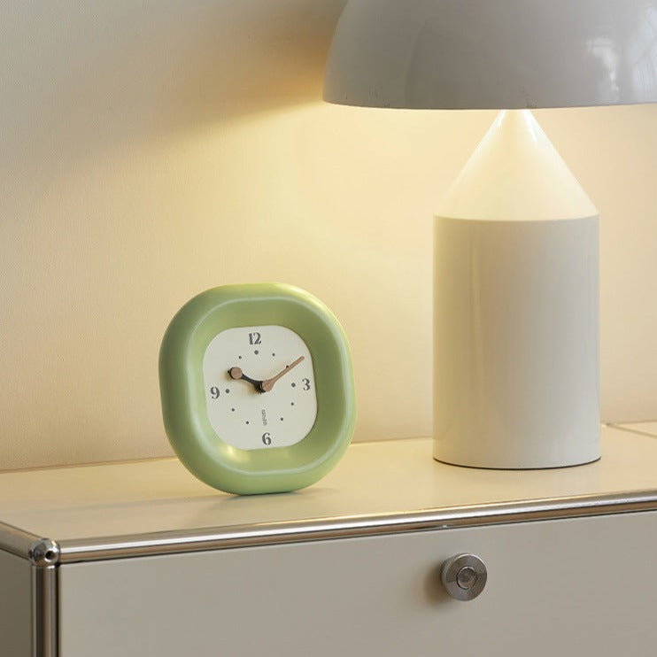 Unique Modern Table Clock for Living Room Analog Silent Clock - Loforay