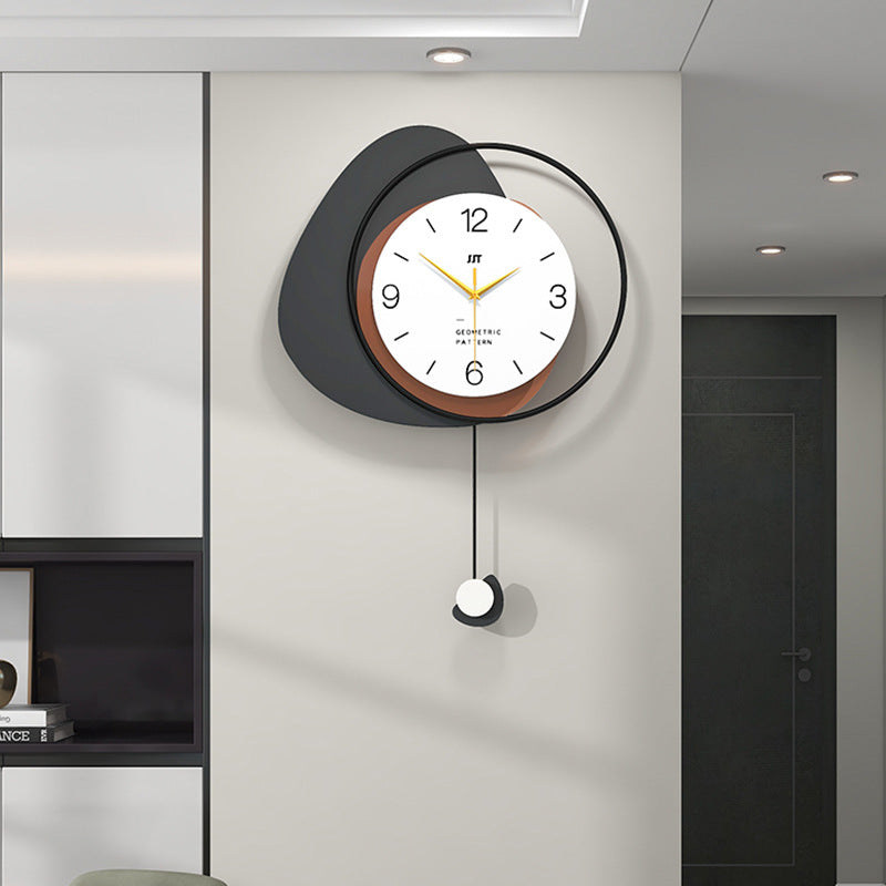 Wall Decor Pendulum Battery Operated Clock for Livingroom – Loforay