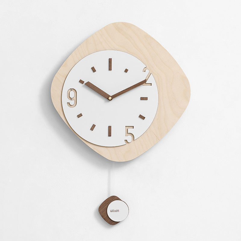 Pendulum Wall Decoration Clock for Lounge Non-ticking – Loforay