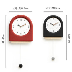 Cute Pendulum Wall Clock for Kids Bedroom Non-ticking – Loforay