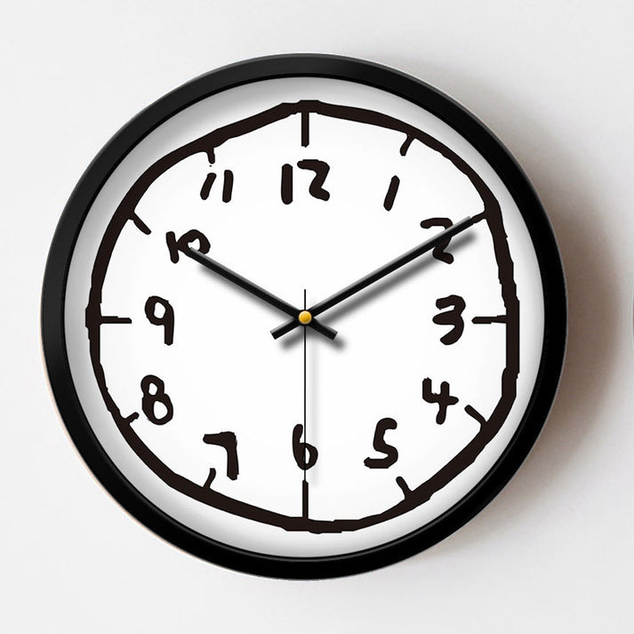 Silent Classroom Wall Clock for Kids Bedroom – Loforay