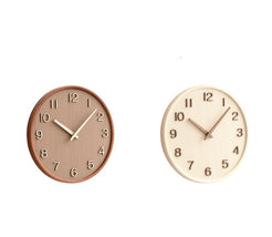 Loforay Analogue Wooden Round Wall Clock for Home