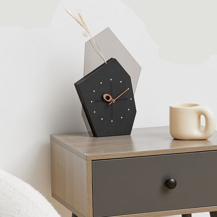 Modern Vase Table Clock for Living Room Non-ticking – Loforay