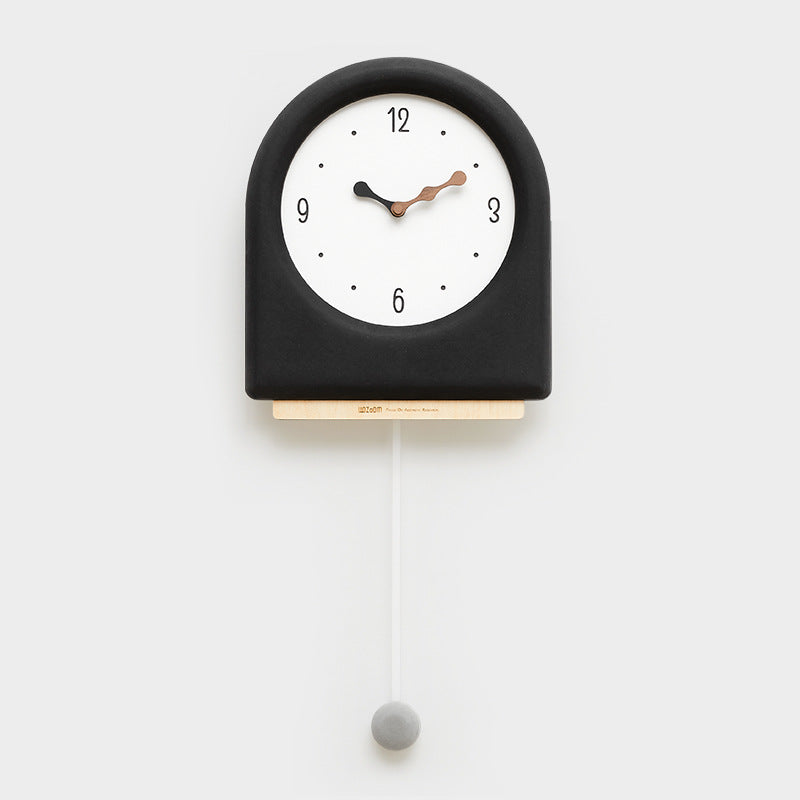 Cute Pendulum Wall Clock for Kids Bedroom Non-ticking – Loforay