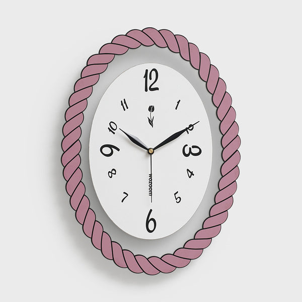 Loforay™ Modern Oval Wall Deco Silent Clock for Livingroom