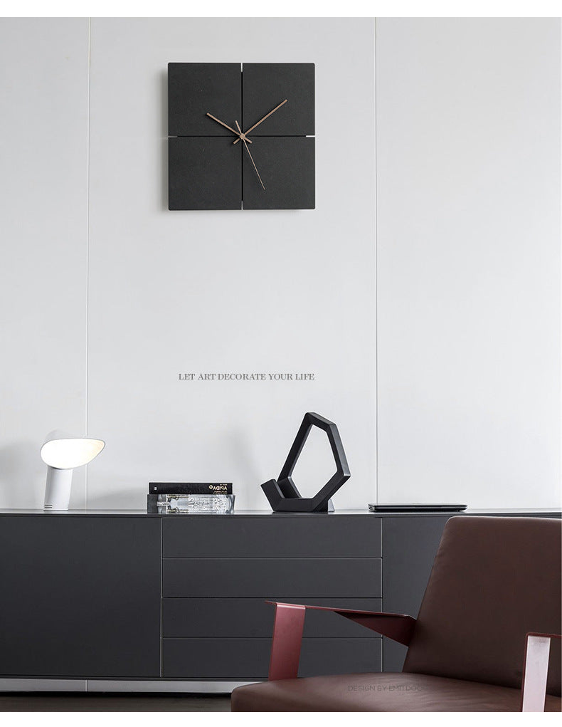 Minimalist Modern Silent Wall Decorative Clock for Livingroom 12 Inches ...