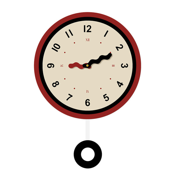 Nordic Style Pendulum Analog Wall Clock for Livingroom/Bedroom – Loforay