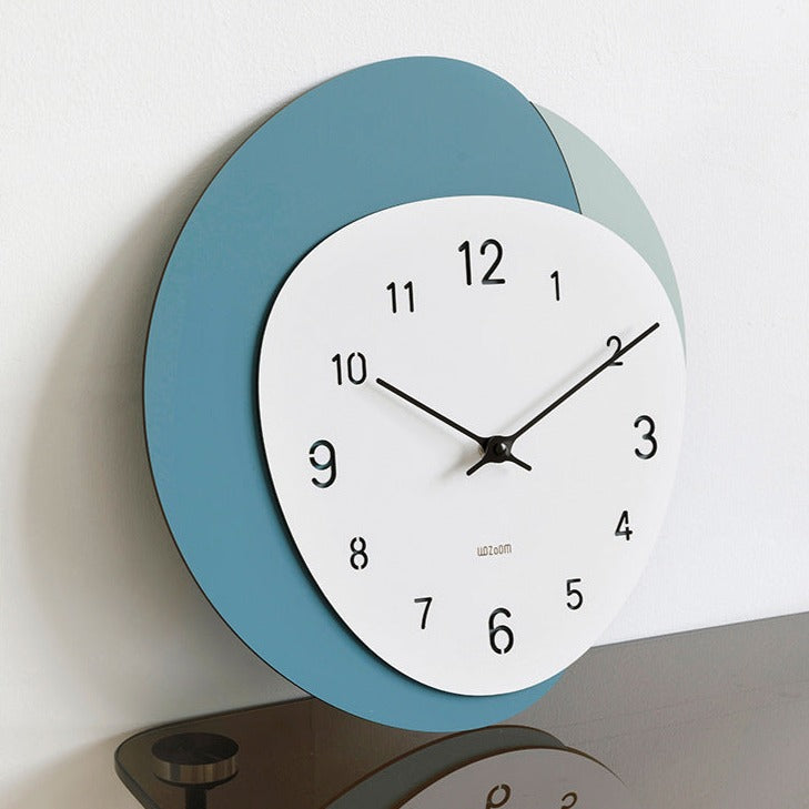 Irregular Shape Modern Wall Clock for Study Room Non-ticking – Loforay