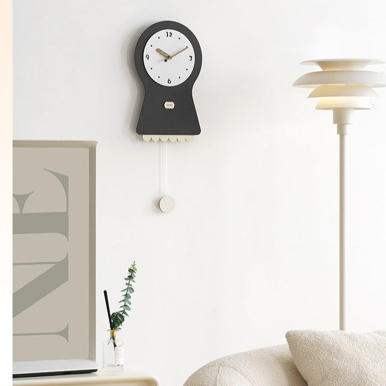Loforay™ Squid Shaped Minimalist Wall Deco Silent Clock for Kids Bedroom