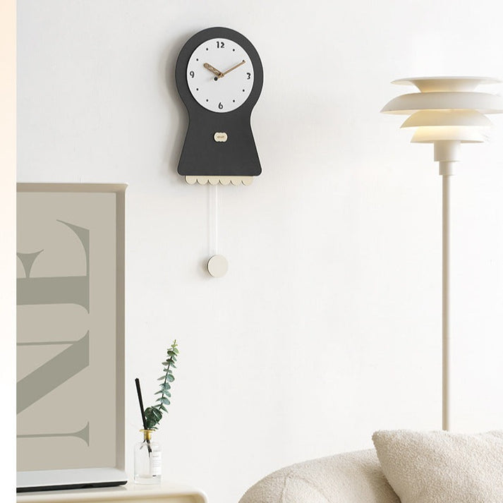 Loforay™ Squid Shaped Minimalist Wall Deco Silent Clock for Kids Bedroom