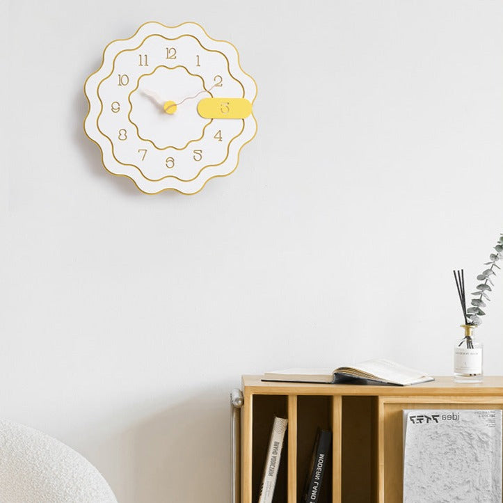 Luxury Wall Décor Clock for Living Room Silent Battery Operated – Loforay