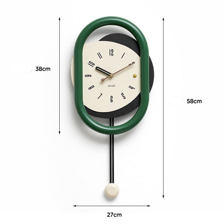 3D Decorative Pendulum Clock for Living Room Non-ticking – Loforay
