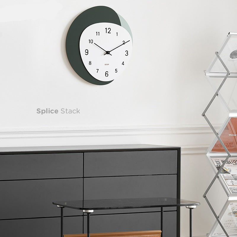 Irregular Shape Modern Wall Clock for Study Room Non-ticking – Loforay