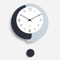 Irregular Shape Pendulum Wall Clock for Study Room Non-ticking – Loforay