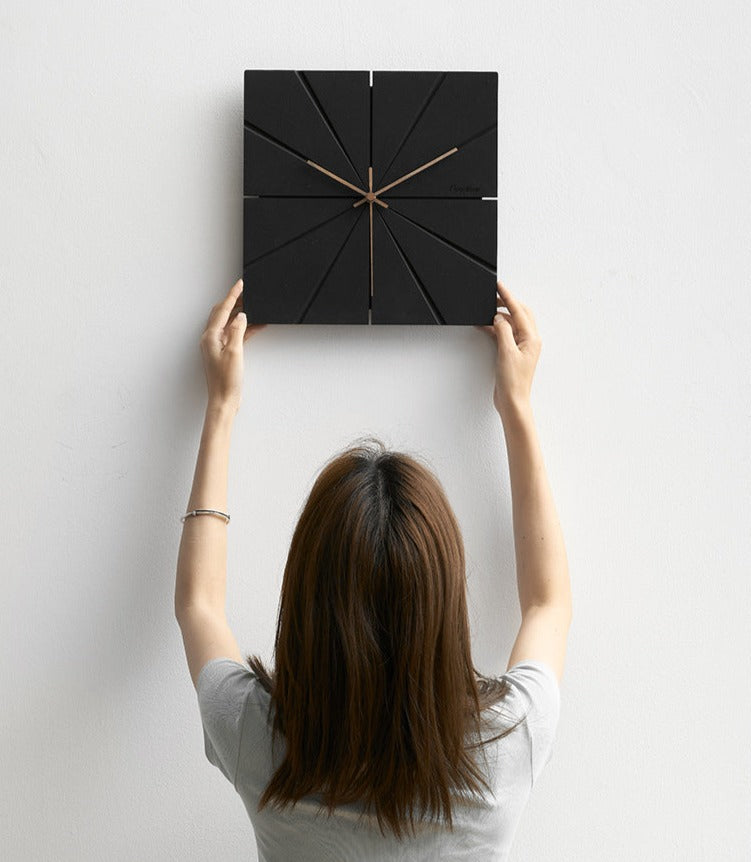 Minimalist Modern Silent Wall Decorative Clock for Livingroom 12 Inches ...