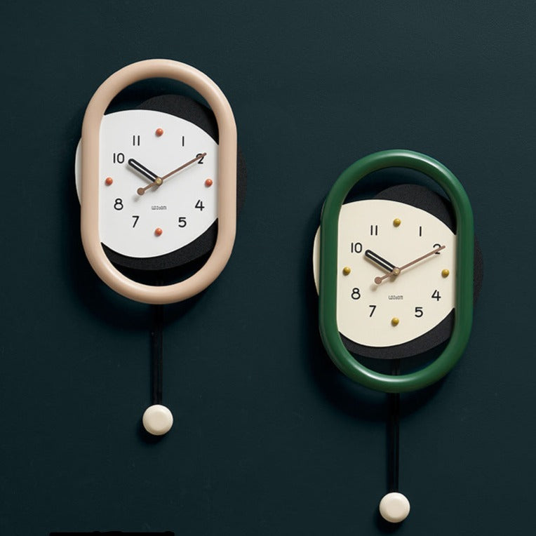 3D Decorative Pendulum Clock for Living Room Non-ticking – Loforay