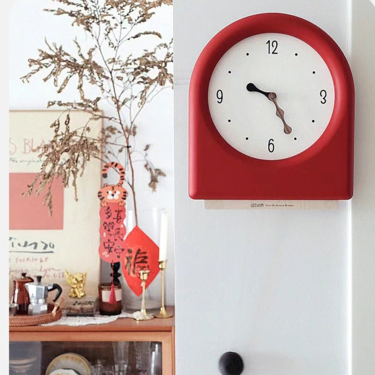 Cute Pendulum Wall Clock for Kids Bedroom Non-ticking – Loforay
