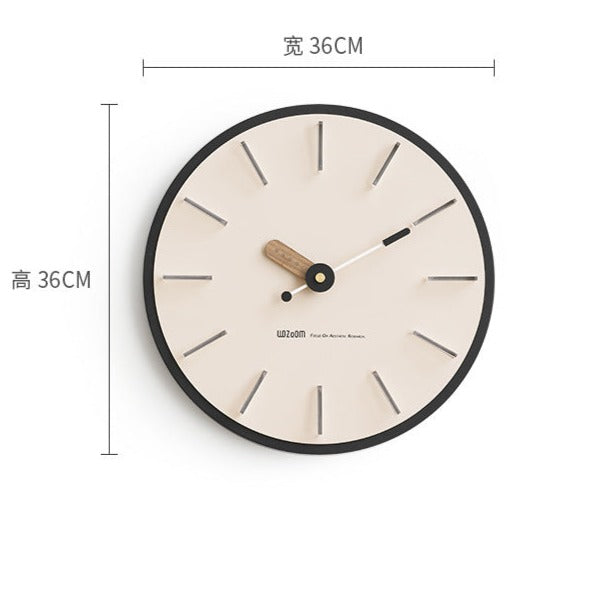 Nordic Wall Décor Clock for Living Room Silent Battery Operated – Loforay