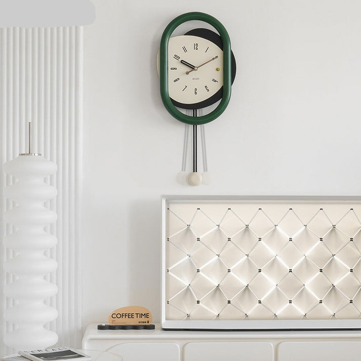 3D Decorative Pendulum Clock for Living Room Non-ticking – Loforay