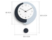 Irregular Shape Pendulum Wall Clock for Study Room Non-ticking – Loforay
