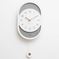 Unique Pendulum Wall Décor Clock for Living Room Non-ticking – Loforay