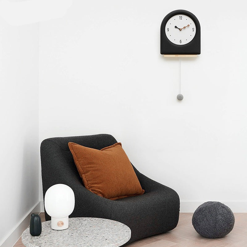 Cute Pendulum Wall Clock for Kids Bedroom Non-ticking – Loforay