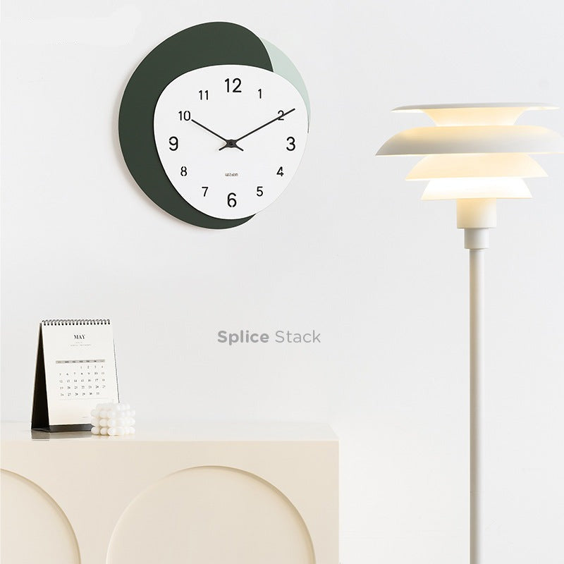 Irregular Shape Modern Wall Clock for Study Room Non-ticking – Loforay