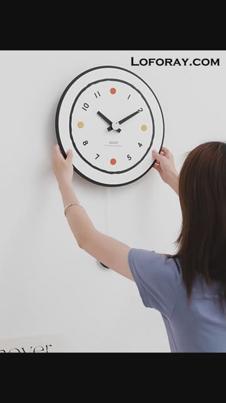 Minimalist Pendulum Silent Wall Decorative Clock for Livingroom – Loforay