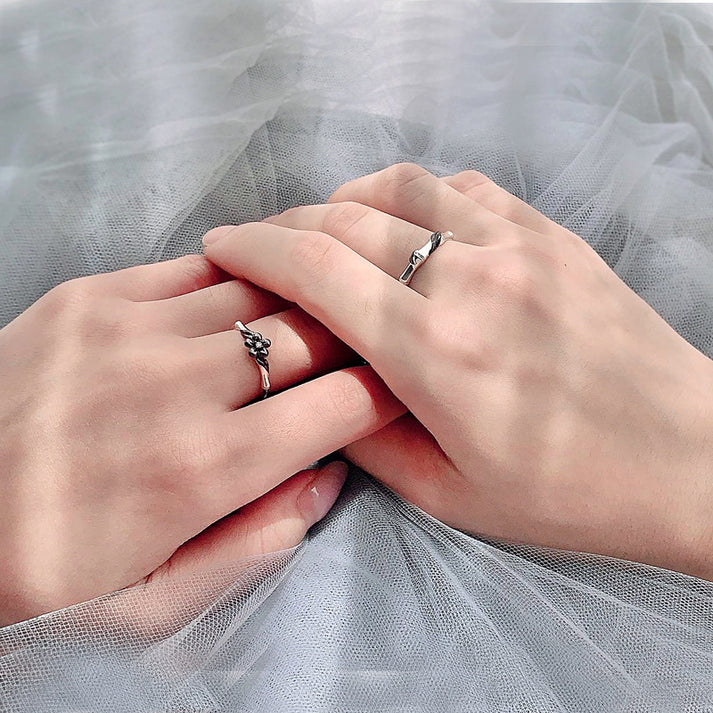 Engravable Adjustable Matching Rings for Couples – Loforay