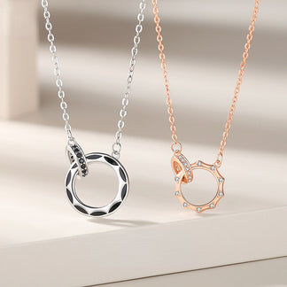 Interlocking Rings Couple Necklaces Set for Two – Loforay