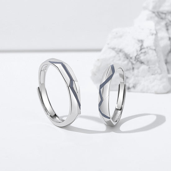 Engravable Matching Engagement Rings Gift for Couples – Loforay