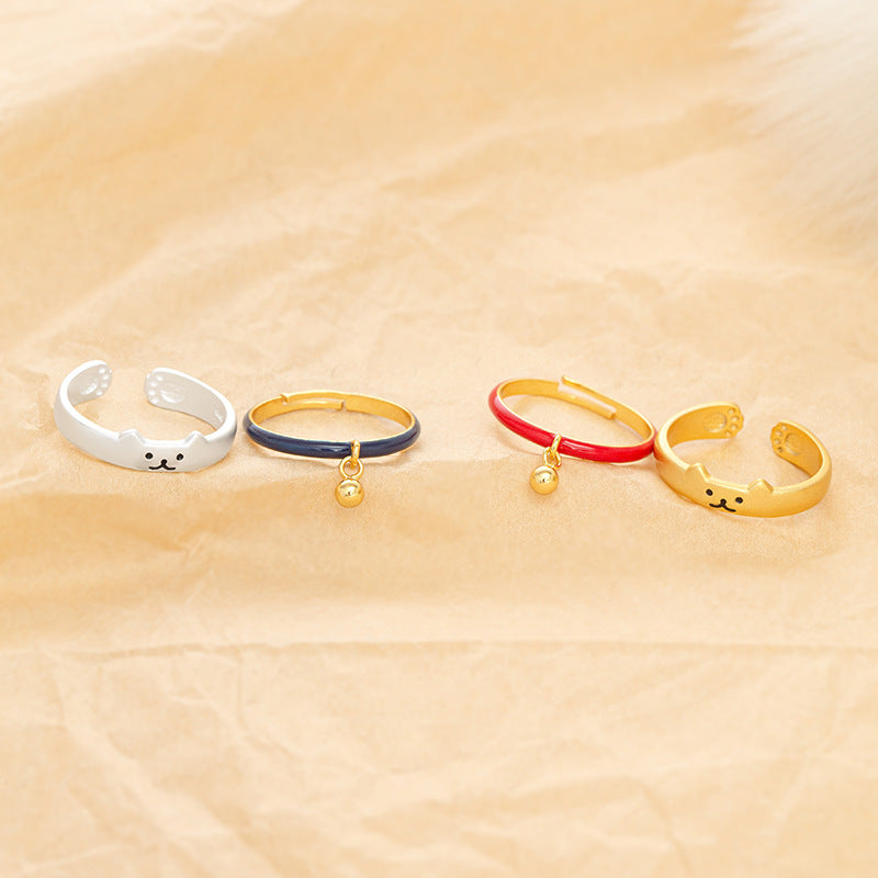 Cute Bear Matching Romantic Rings for Besties – Loforay